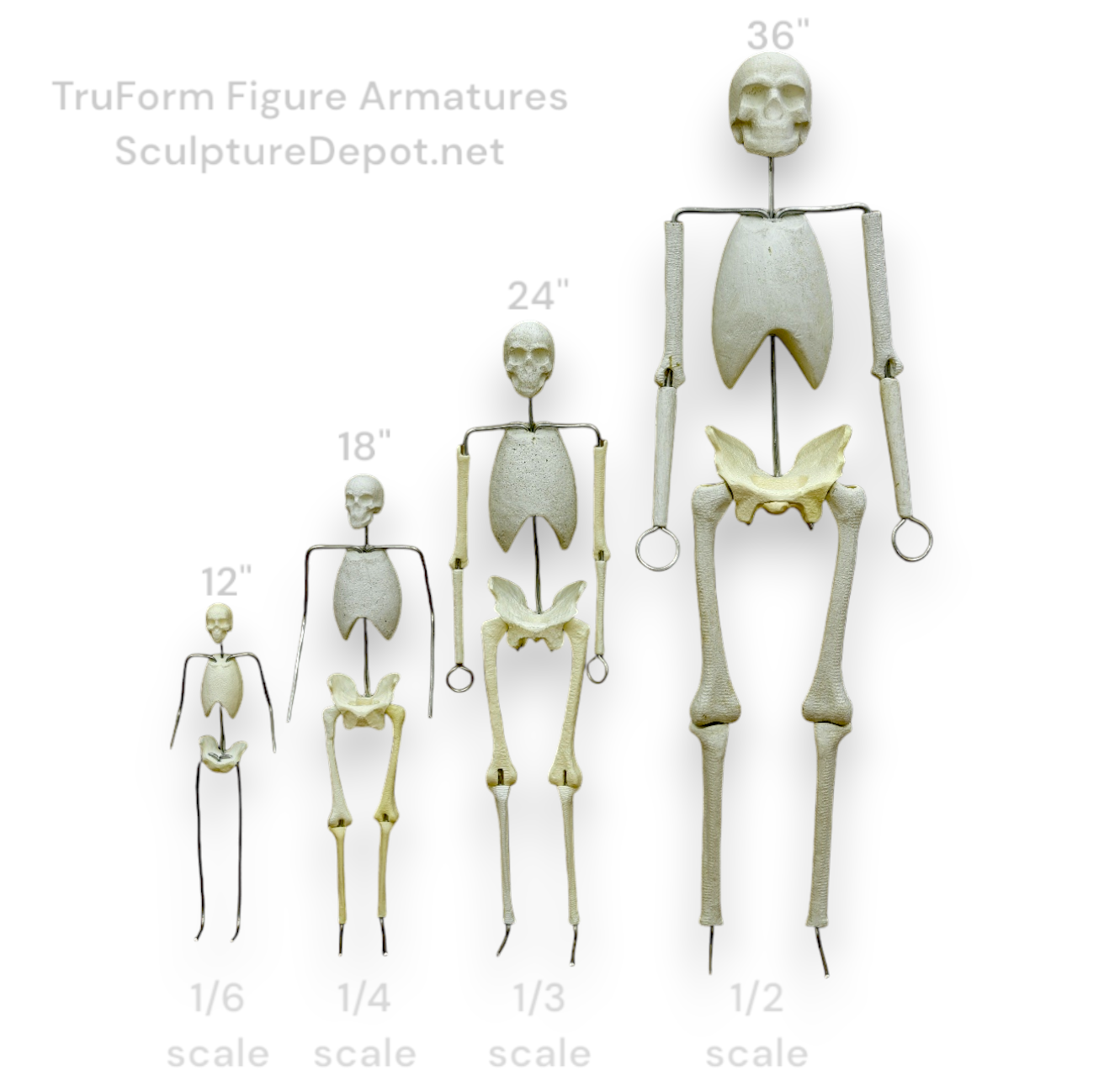 Figure Armatures (Individual)-TruForm – Sculpture Depot